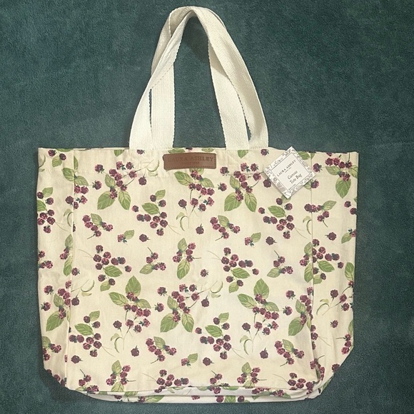 Laura Ashley | Bags | Laura Ashley Reusable Canvas Tote Bag | Poshmark